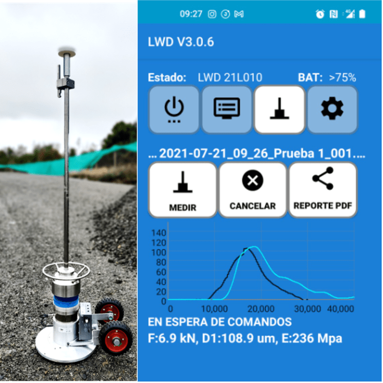 Deflectómetro LWD – Pavement Engineering